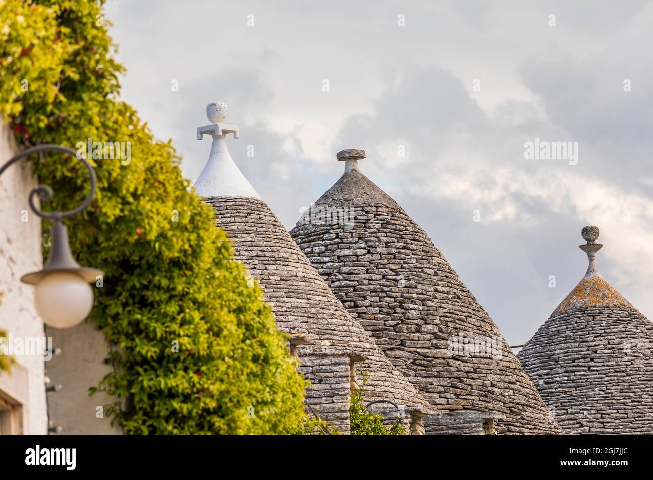 Italy, Apulia, Metropolitan City of Bari, Alberobello. Trulli houses ...