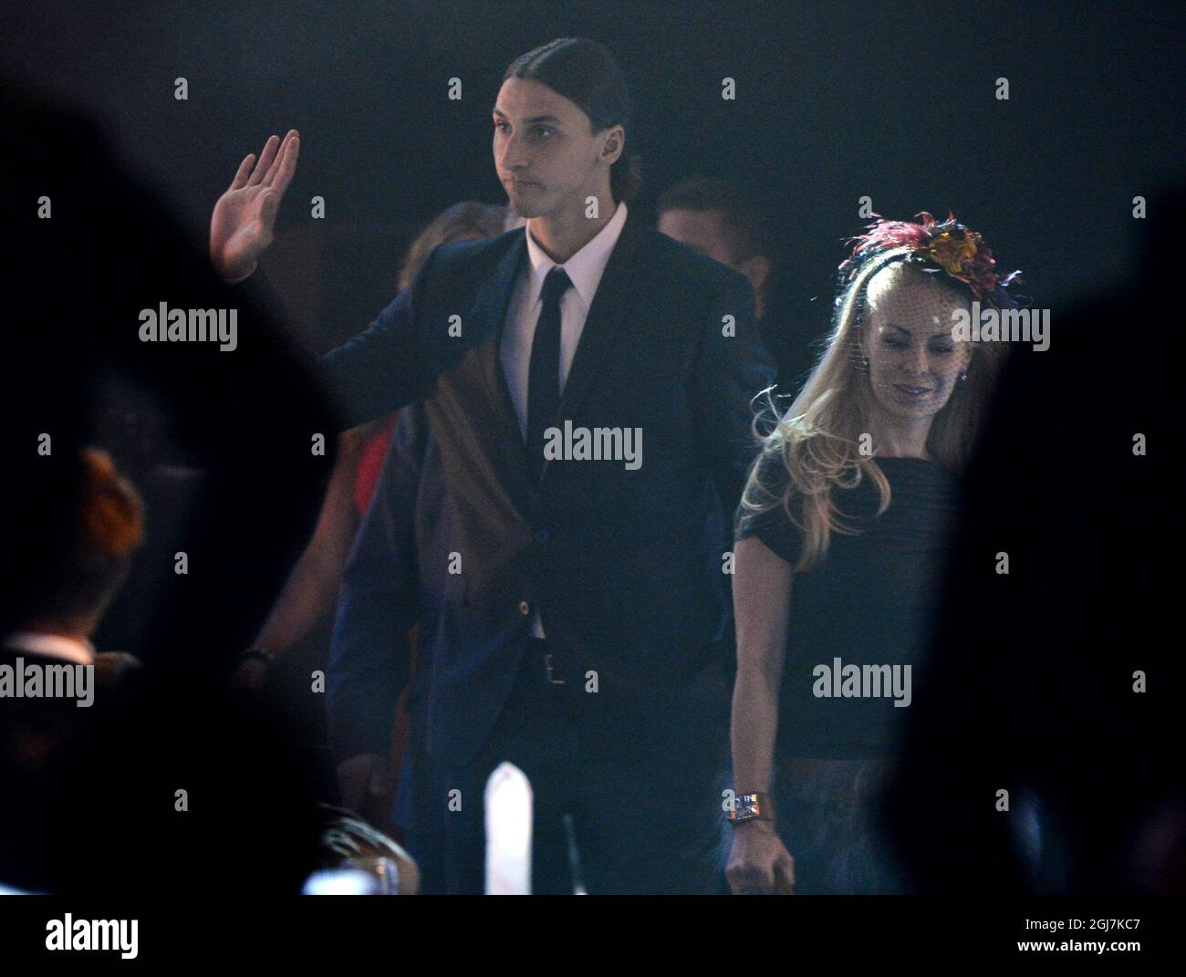 STOCKHOLM 2012-11-12 Swedish soccer player Zlatan Ibrahimovic and his ...