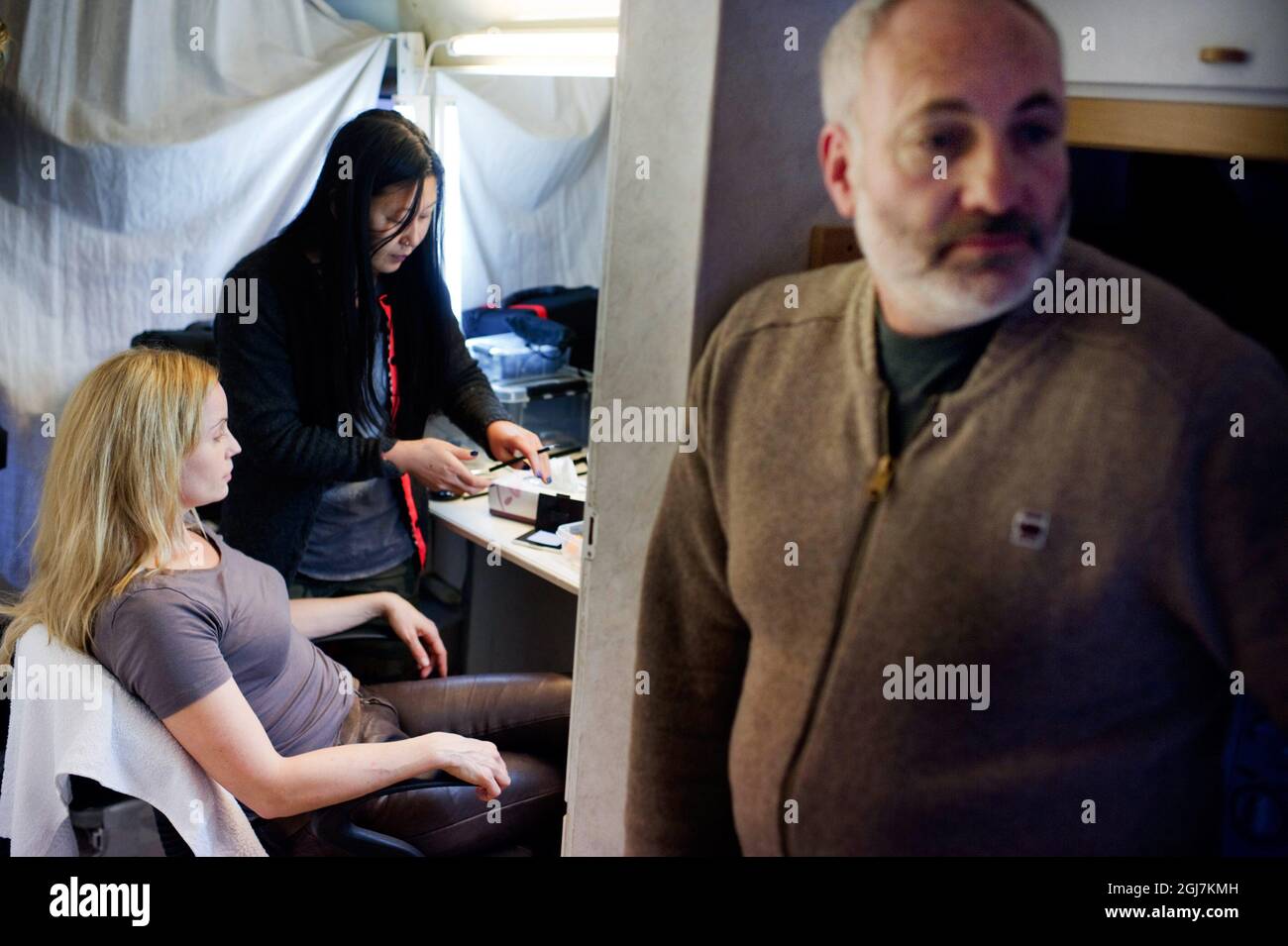 MALMO 20121114 Filming Scandinavian crime drama television series "The ...