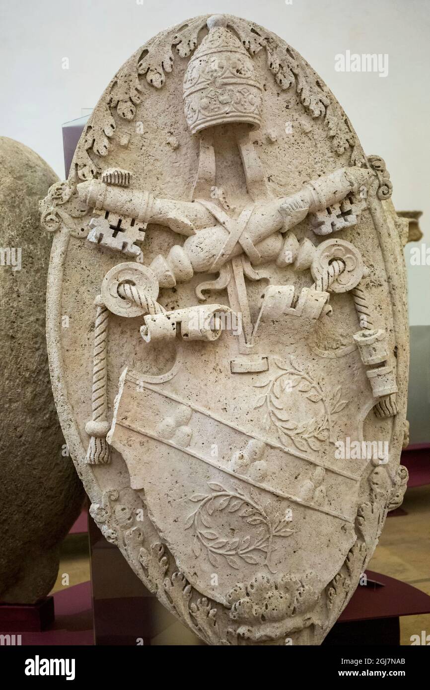 Todi, Umbria, Italy. Coat-of-Arms of Pope Julius III by Giovanni Maria ...