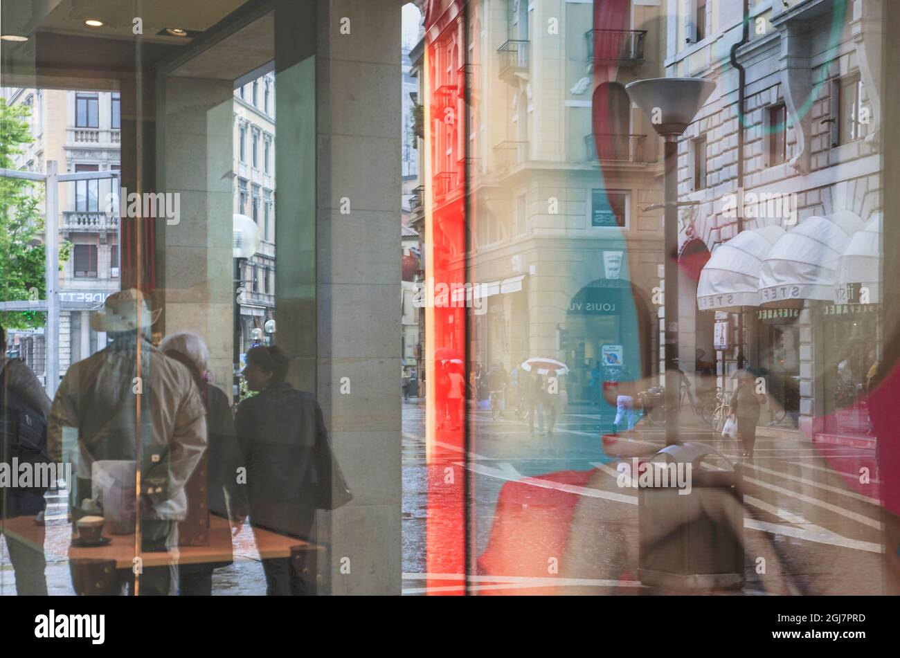 Downtown Ravenna Italy on a rainy day Stock Photo - Alamy