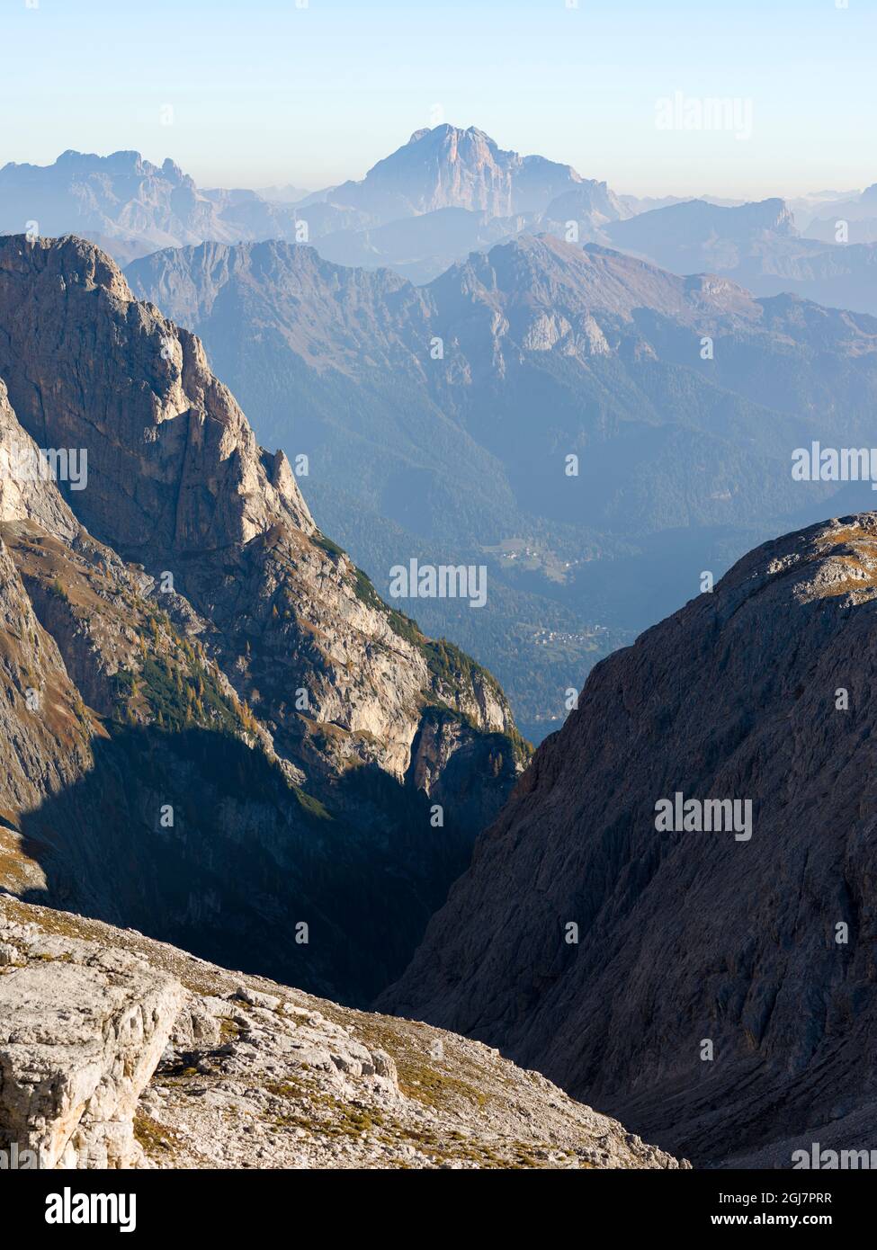 View towards north into Val delle Comelle. The alpine plateau Altiplano ...