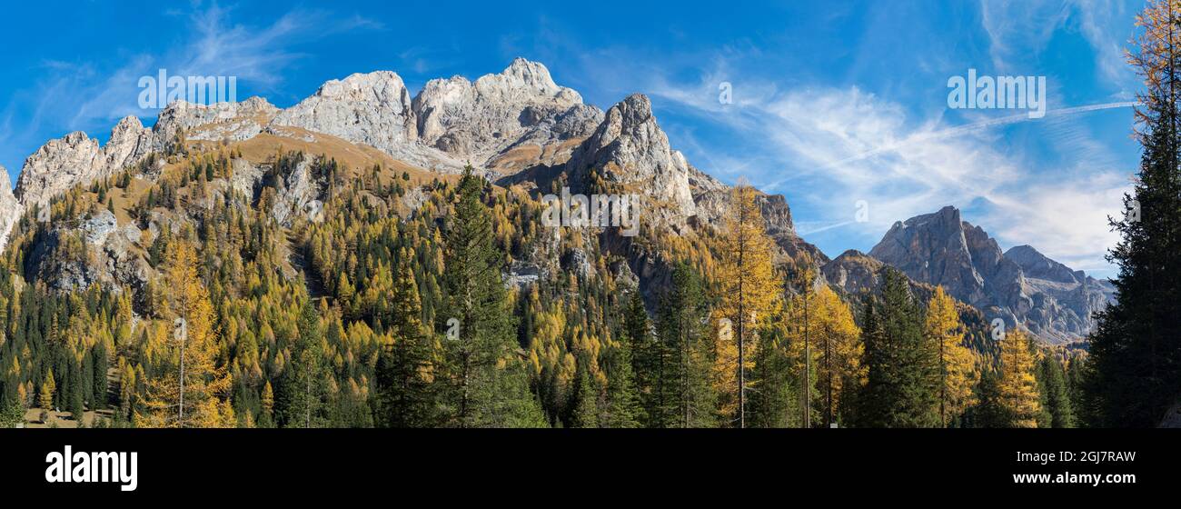 Gran Vernel from Val Contrin in the Fassa Valley. Marmolada mountain ...