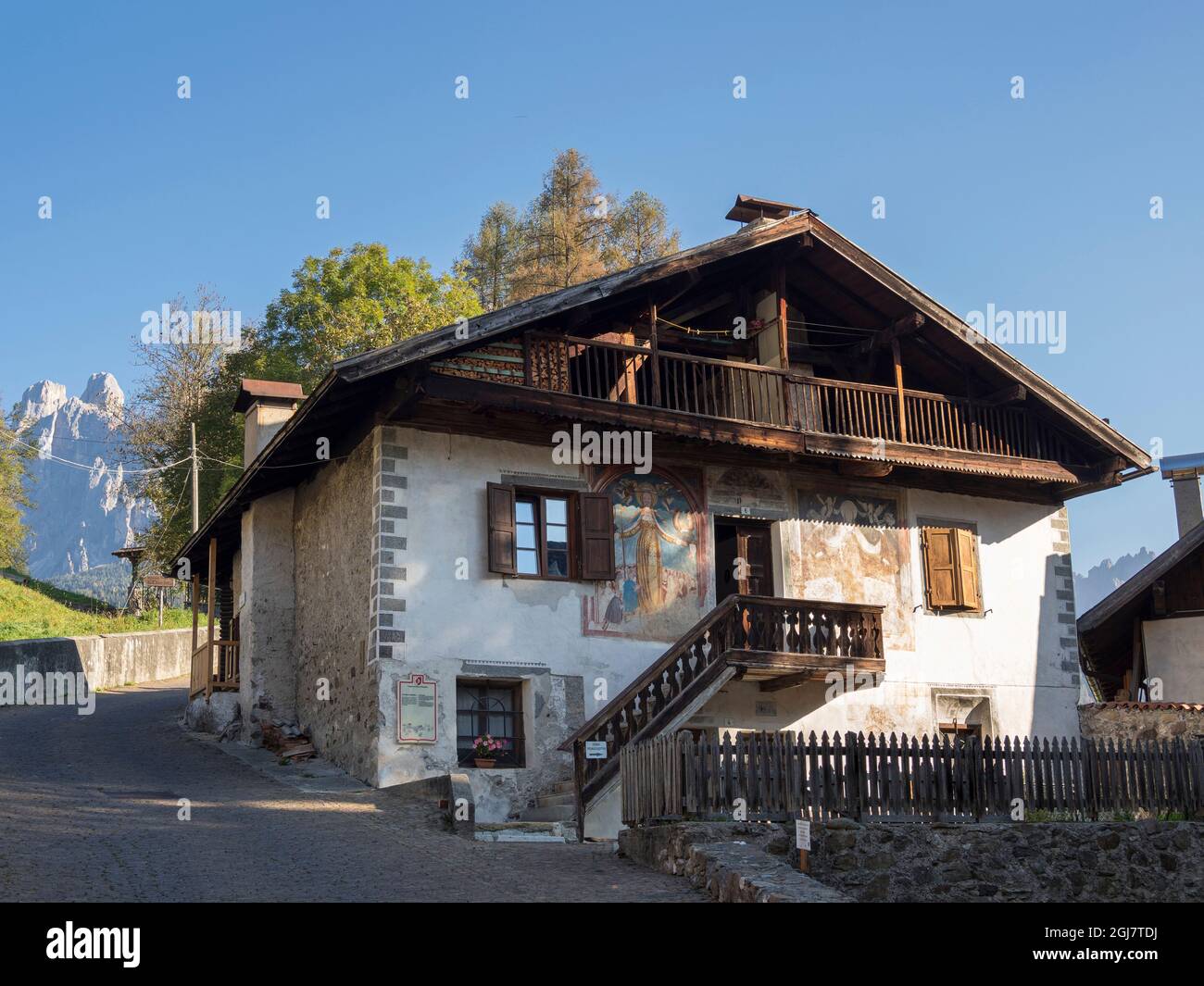 Vecchia Canonica. Traditional architecture of the Fiera di Primiero in ...