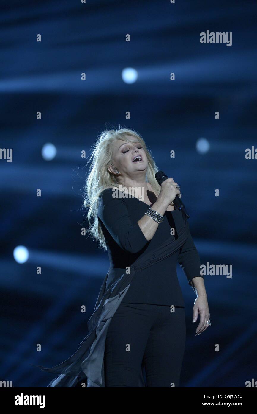 United Kingdom´s Bonnie Taylor rehearse her entry "Belive in me" prior ...