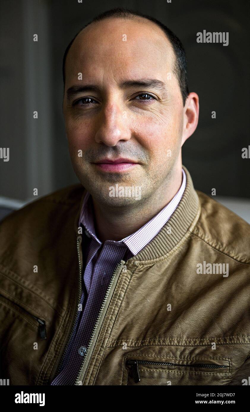 US actor Tony Hale photographed in Stockholm, Sweden to promote ...