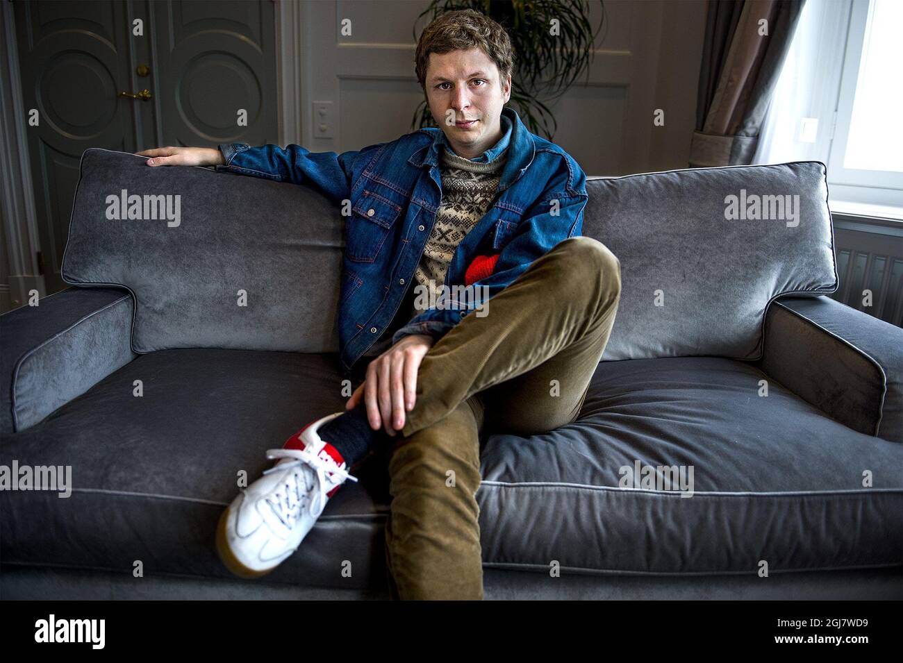 Canadian actor Michael Cera photographed in Stockholm, Sweden to ...