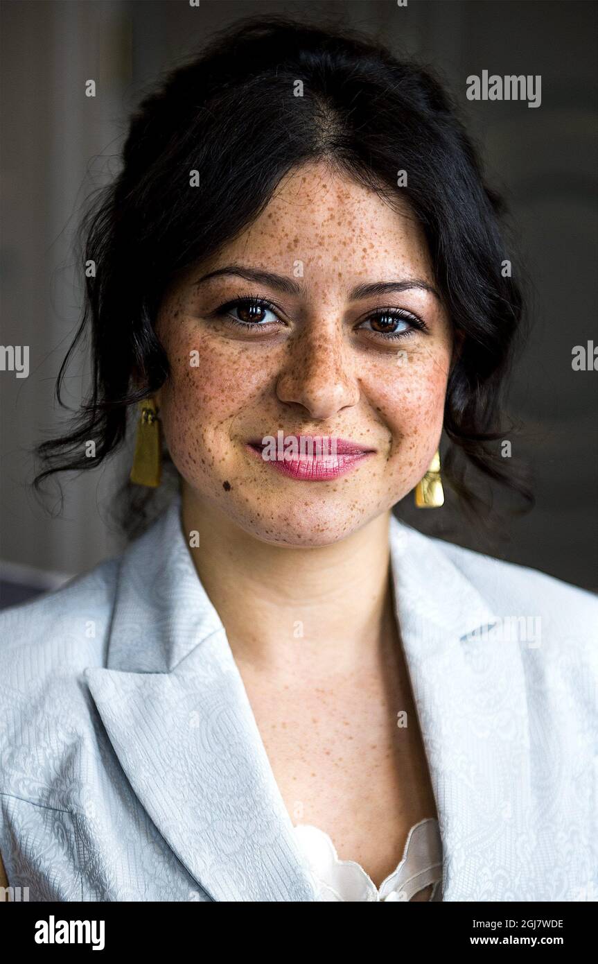 US actor Alia Shawkat photographed in Stockholm, Sweden to promote ...