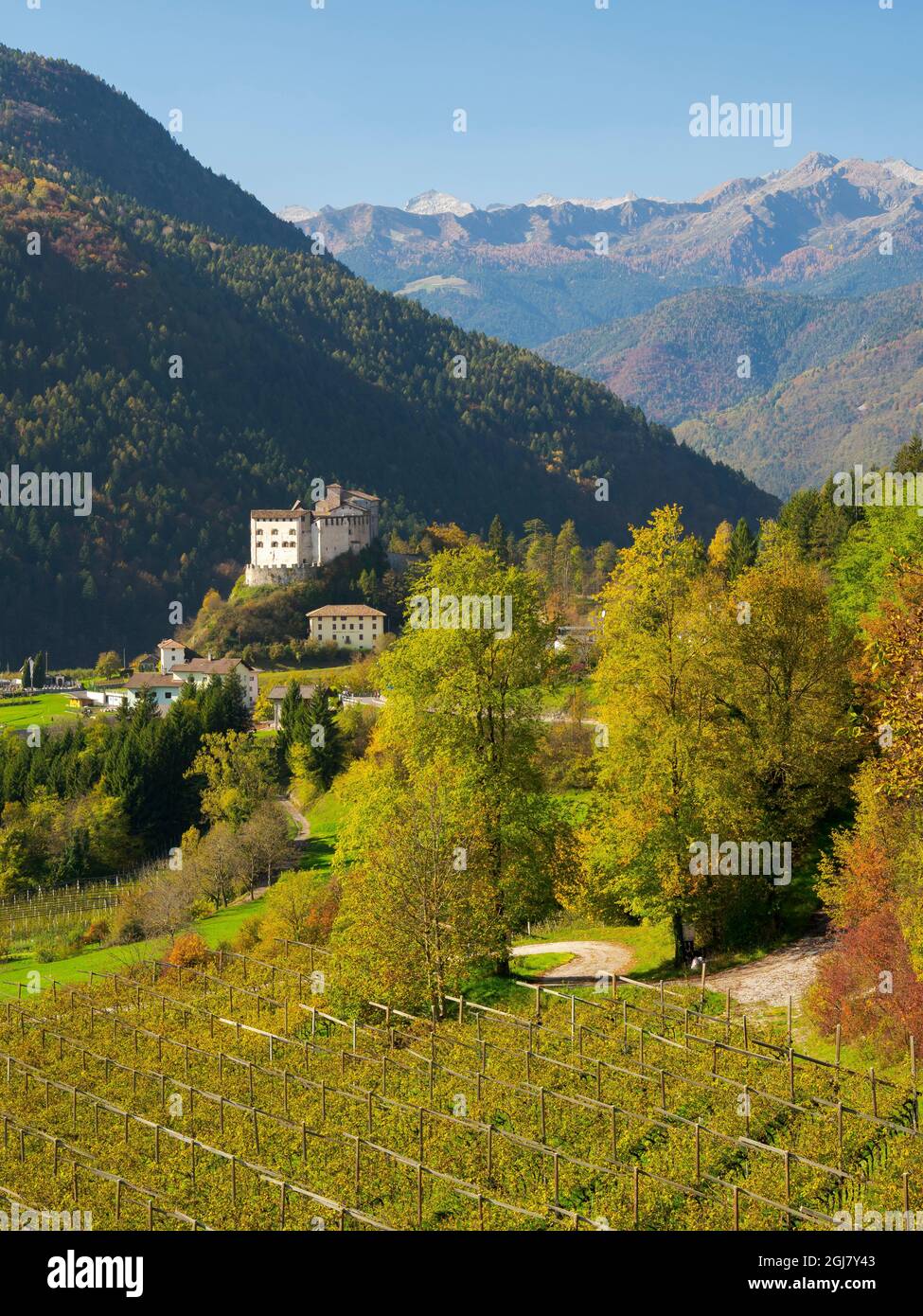 Stenico in the Dolomiti di Brenta, part of UNESCO World Heritage Site ...