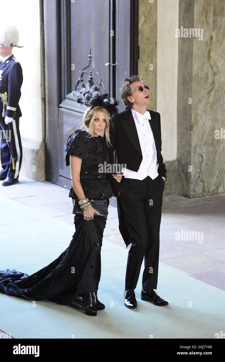 STOCKHOLM 20130608 John Taylor of Duran Duran and his wife Gela Nash ...
