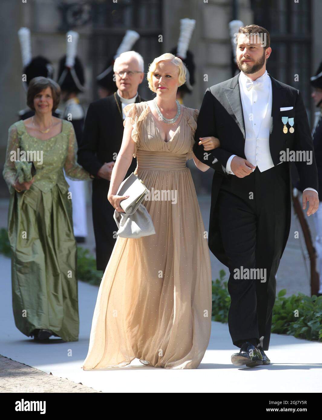 STOCKHOLM 20130608 Victor Magnuson and girlfriend Frida Bergstrom ...