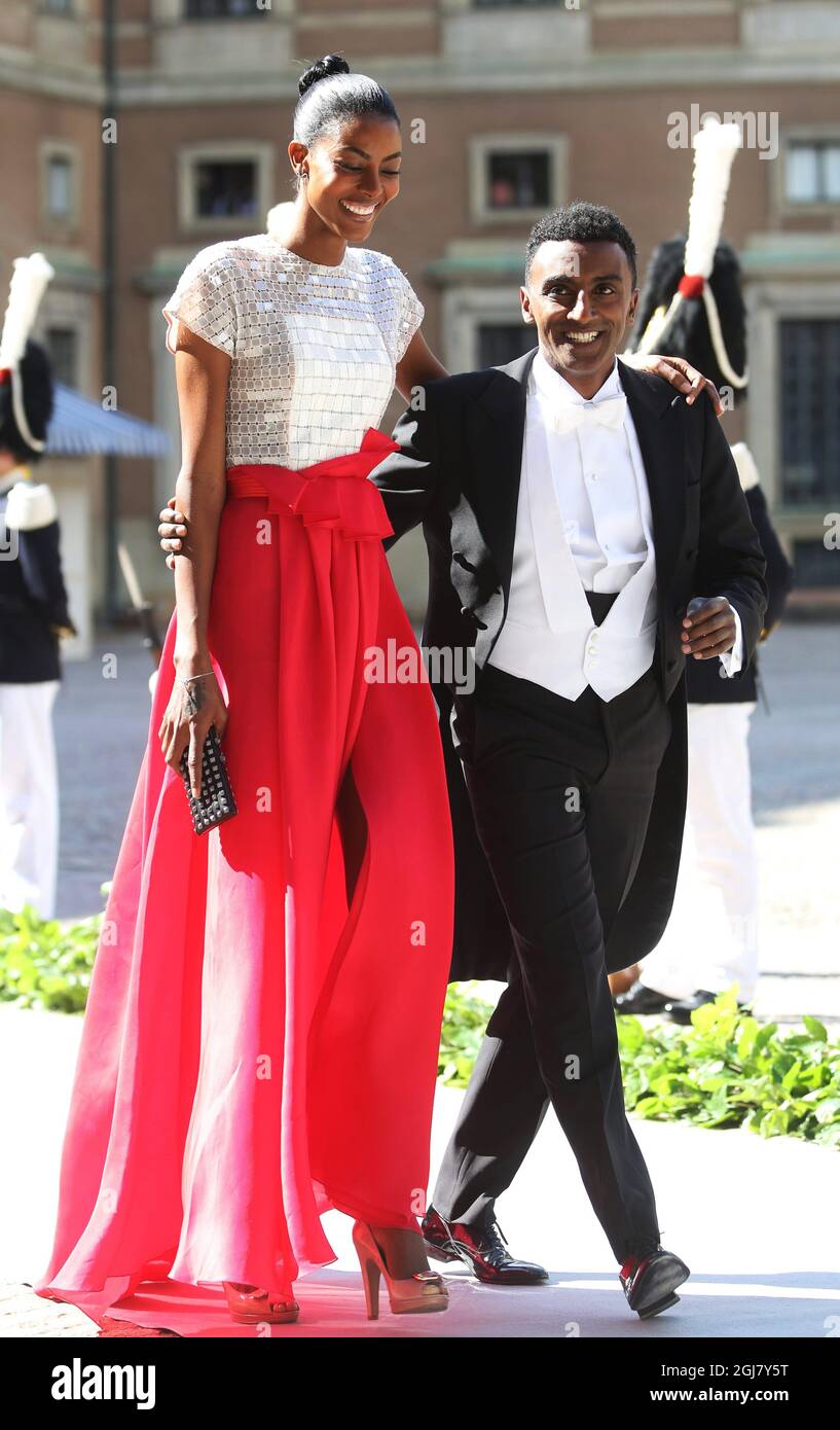 STOCKHOLM 20130608 Restaurateur Marcus Samuelsson and wife Maya Haile ...