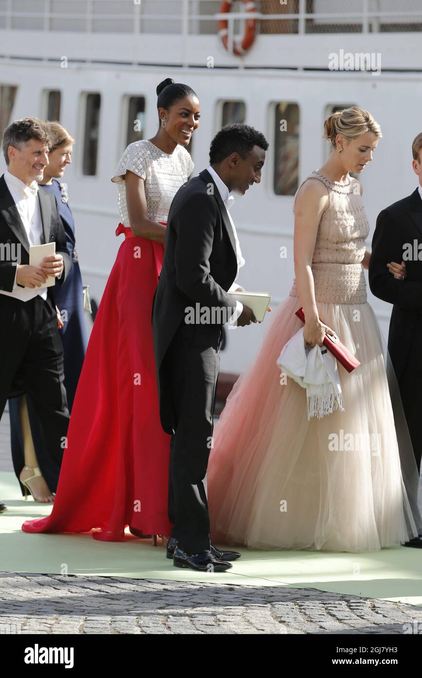 STOCKHOLM 20130608 Restaurateur Marcus Samuelsson and wife Maya Haile ...