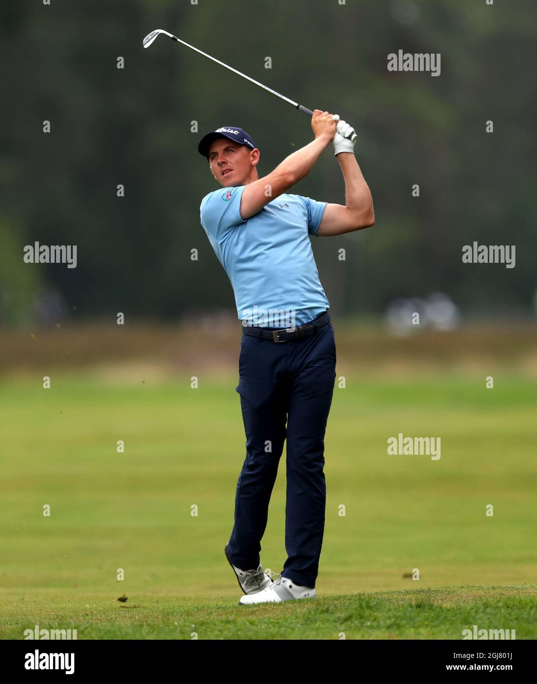 Grant Forrest on the 15th during day one of the BMW PGA Championship at ...