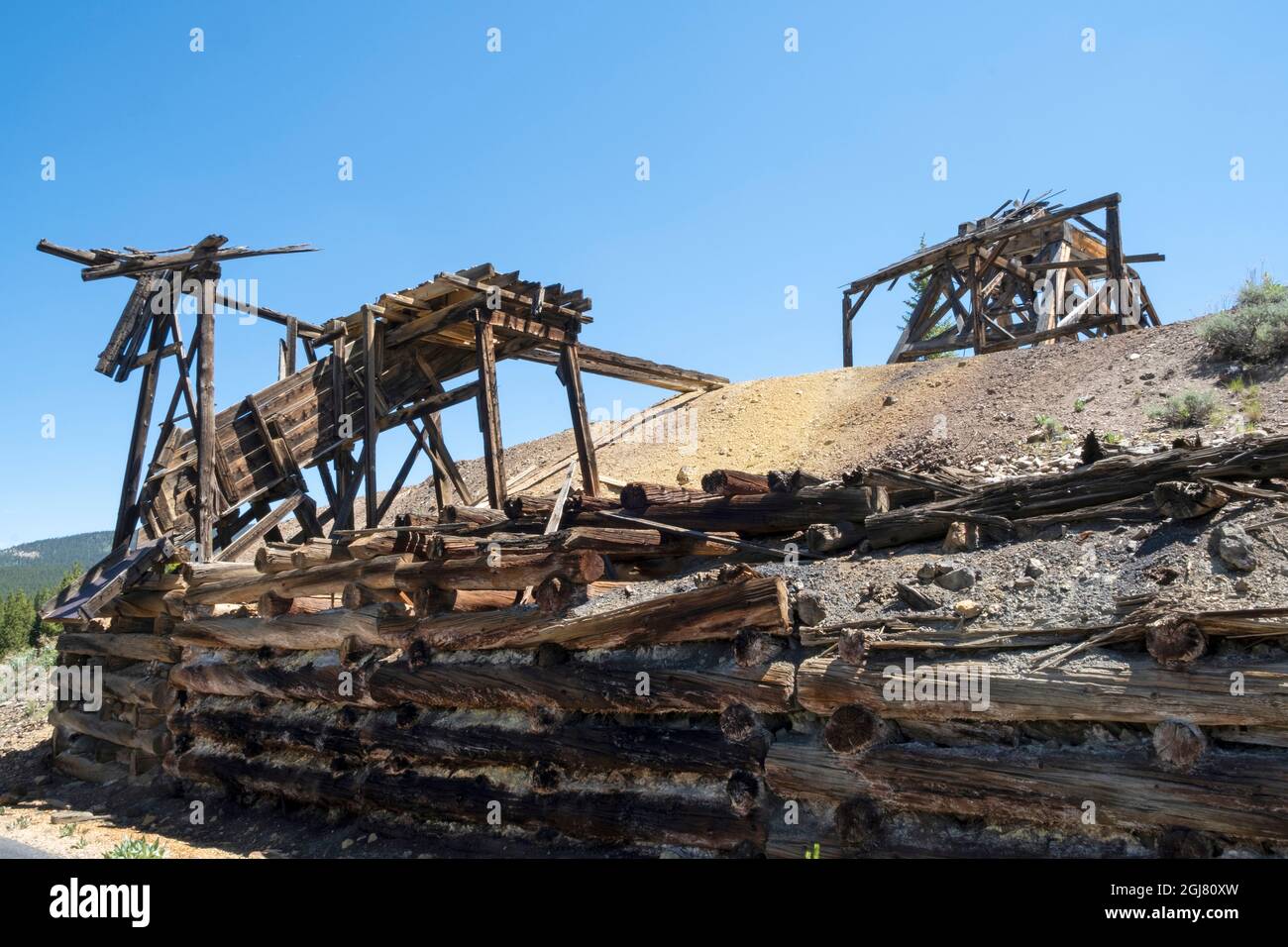 Views along Mineral Belt Trail through the historic mining district of ...