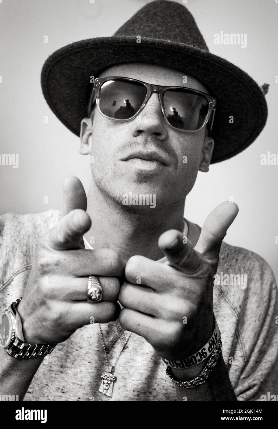 Macklemore Rapping Black And White