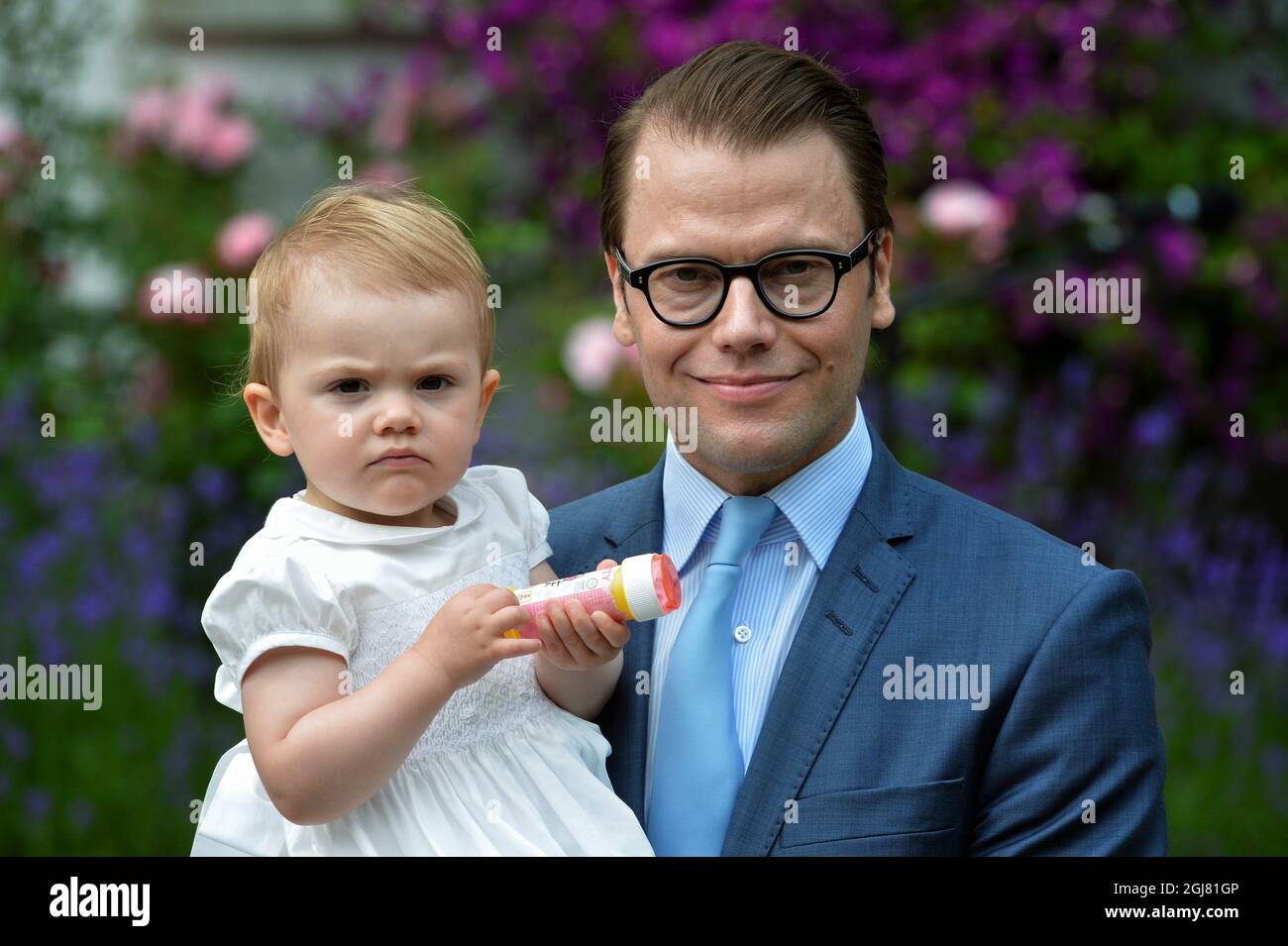 BORGHOLM 20130714 Swedish Prince Daniel with his daugter Princess ...