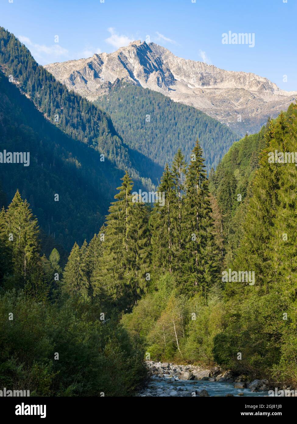 River Sarca. Val di Genova in the Parco Naturale Adamello, Brenta ...
