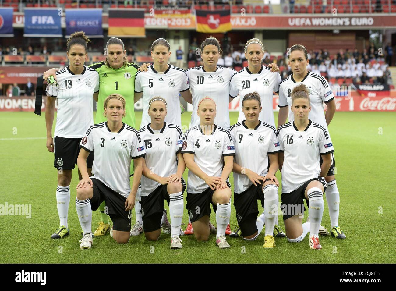 German players pose for a team picture prior to the UEFA Women's EURO ...