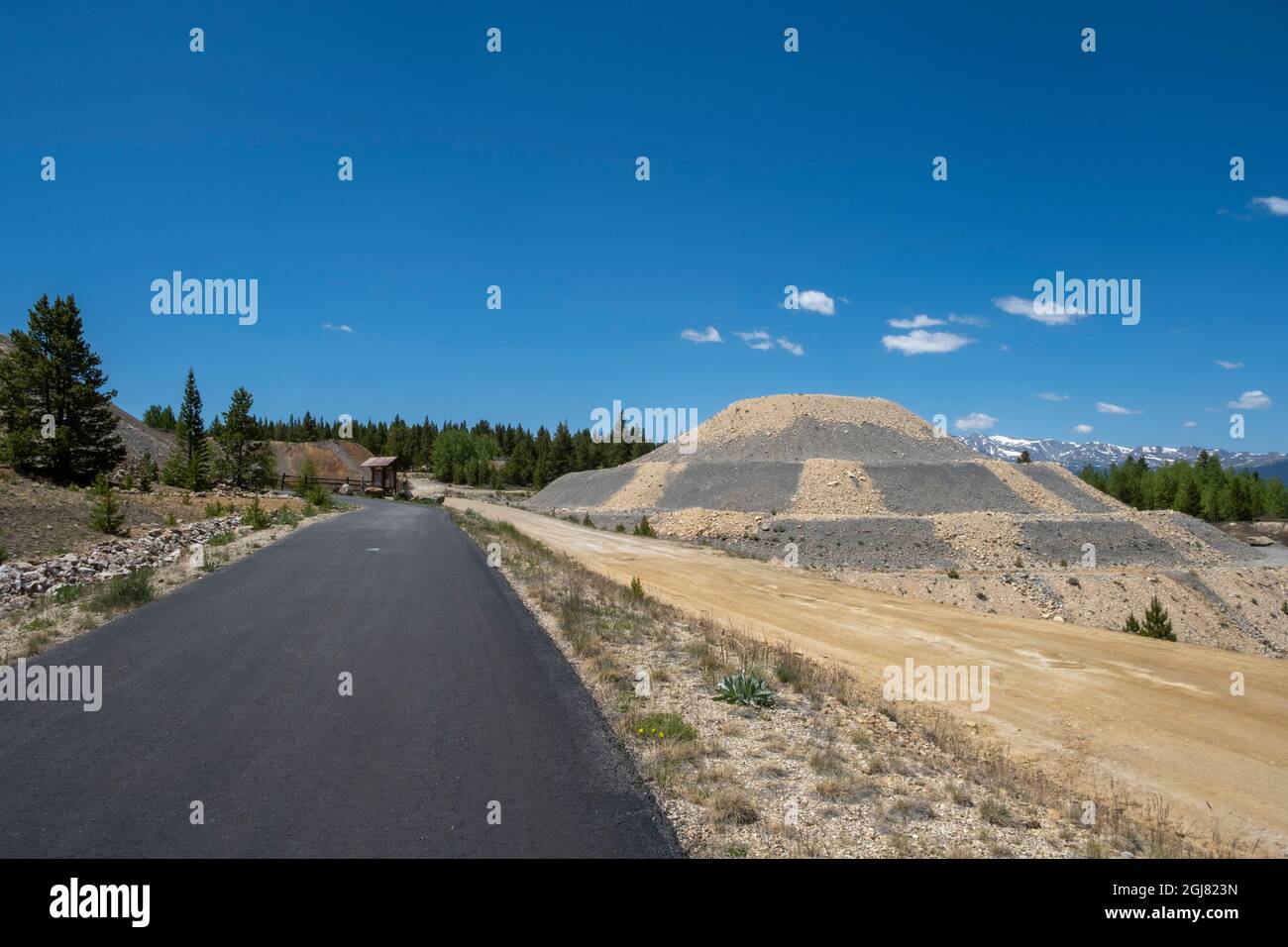 Views along Mineral Belt Trail through the historic mining district of ...