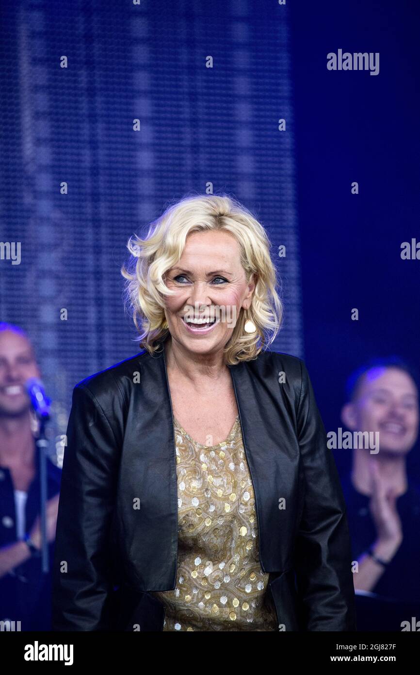STOCKHOLM 20130801 Former ABBA member Agnetha Faltskog awarded with a ...