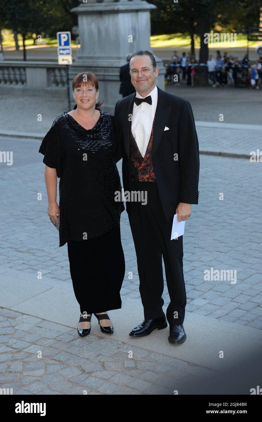 STOCKHOLM 20130914 The Minister for Finance, Anders Borg and wife ...