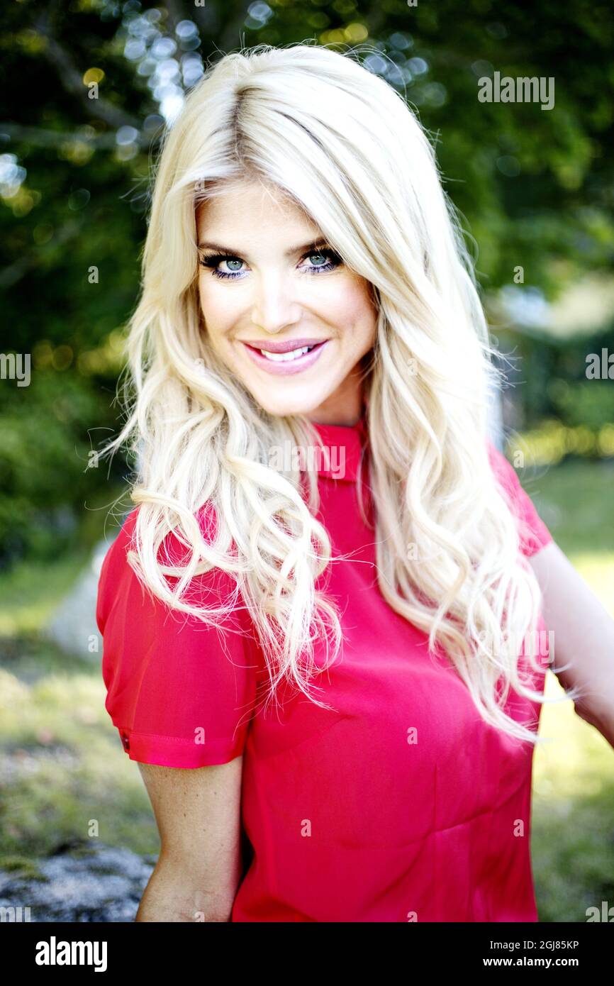 STOCKHOLM 20130904 Victoria Silvstedt, Swedish model, TV host and ...