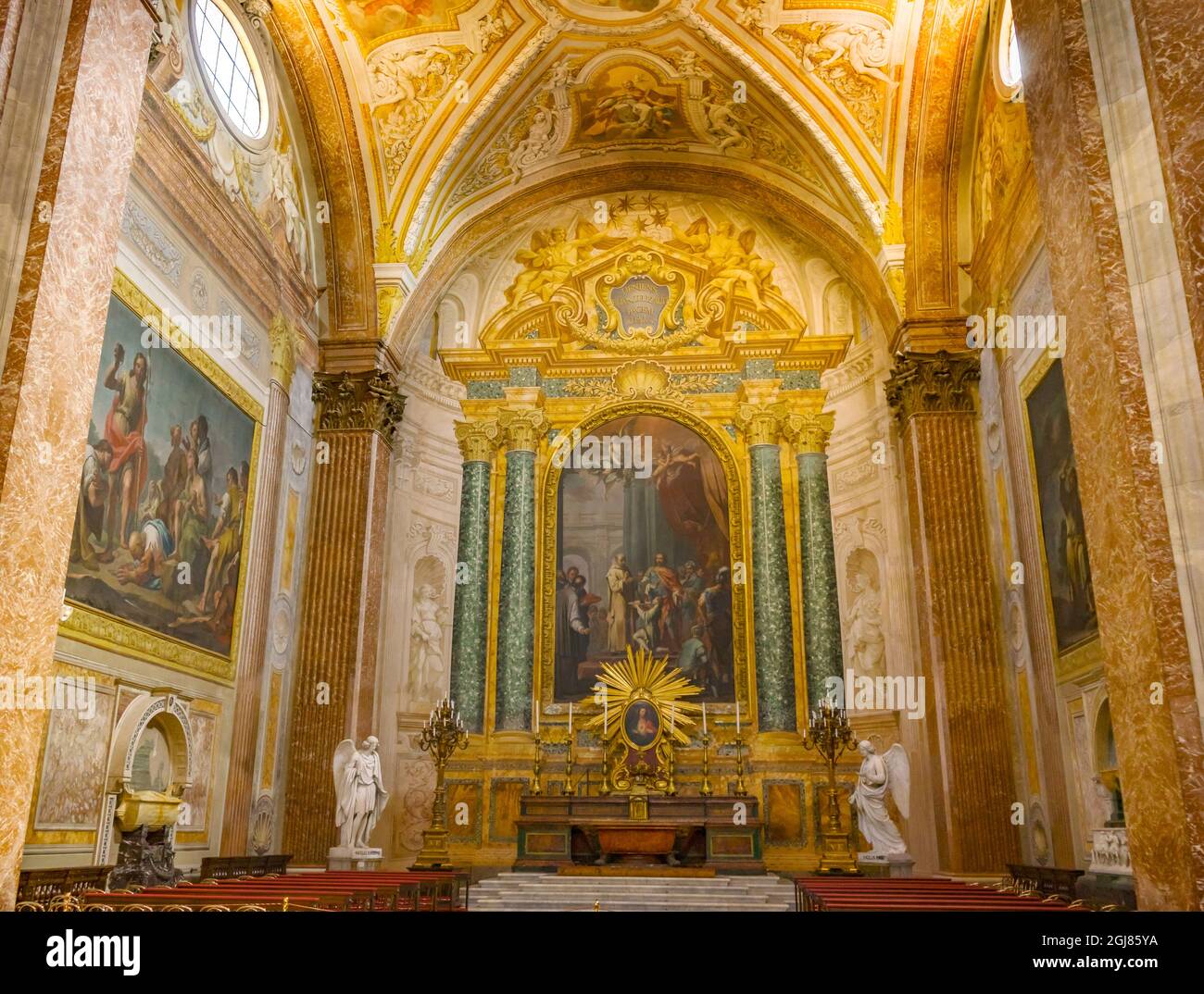 Basilica of Saint Mary Angels and Martyrs, Rome, Italy. Church designed ...