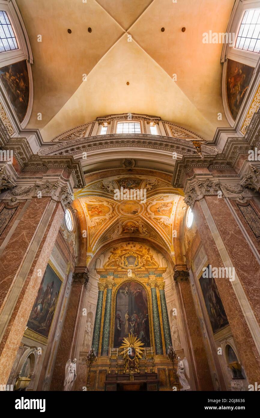 Basilica Saint Mary Angels and Martyrs, Rome, Italy. Church designed by ...