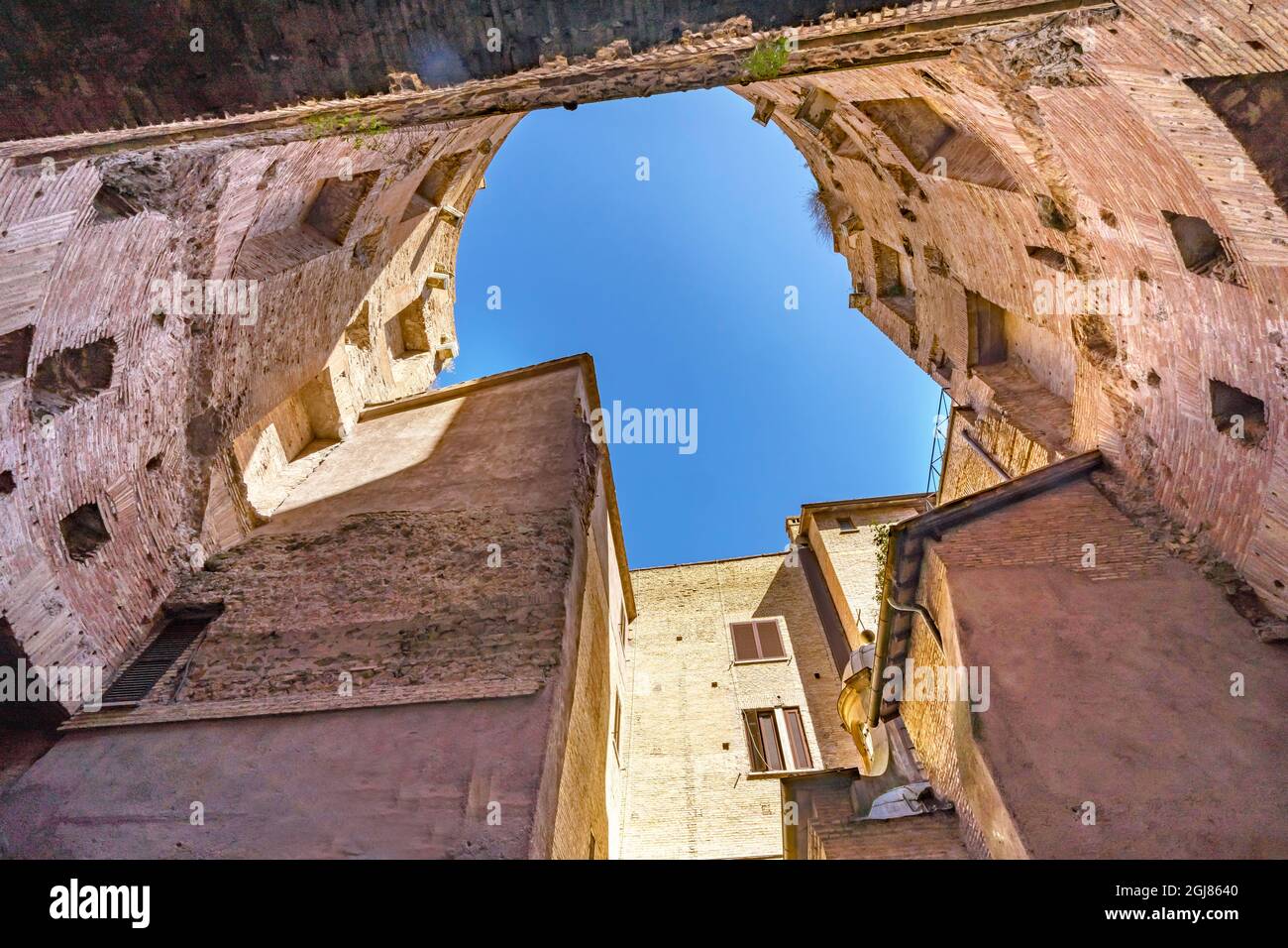 Courtyard Emperor Diocletian Baths Saint Mary Angels and Martyrs, Rome ...