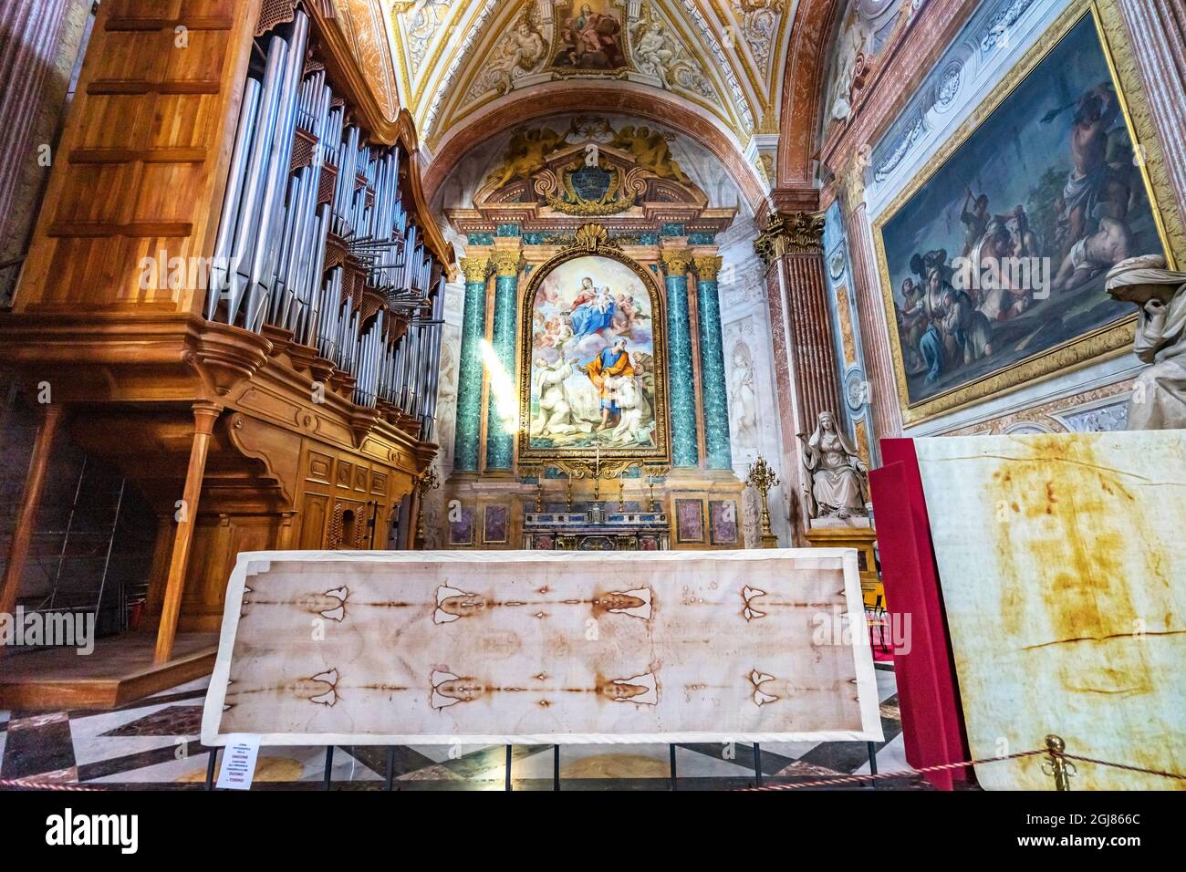Shroud Turin Sudarium Jesus Face Cloth, Basilica of St. Mary of the ...