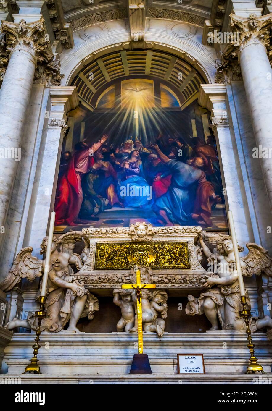 Holy Spirit, Mary painting, Santa Maria della Salute Church, Venice ...