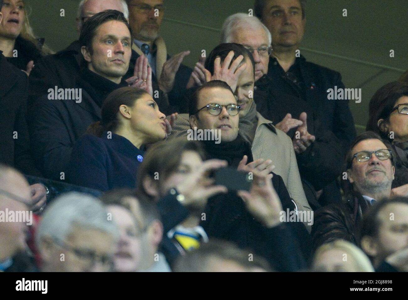 STOCKHOLM 2013-11-19 Crown Princess Victoria and Prince Daniel are seen ...
