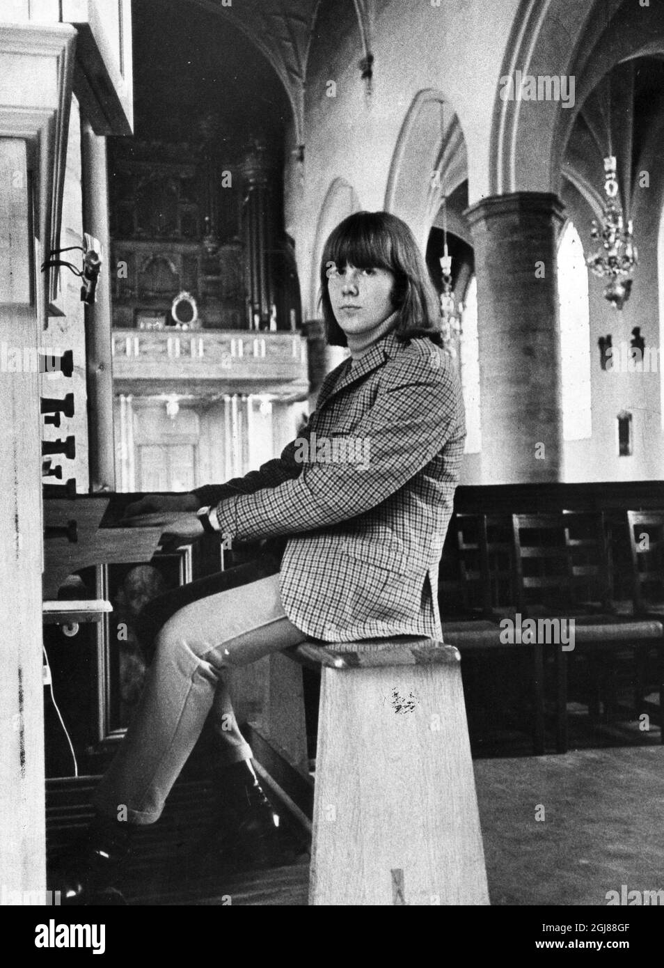 File 1966 - Benny Andersson, 19, an organist in the Swedish 60's pop ...