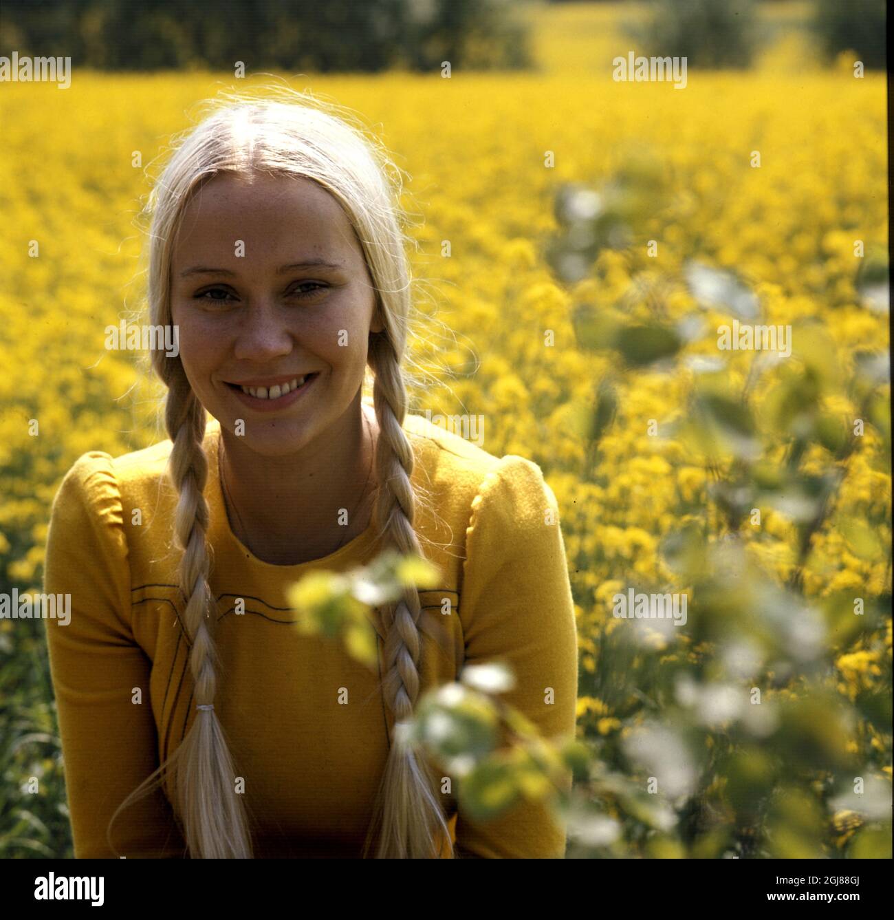 FILE 1972 The member of the Swedish pop group Abba, Agnetha Faltskog ...
