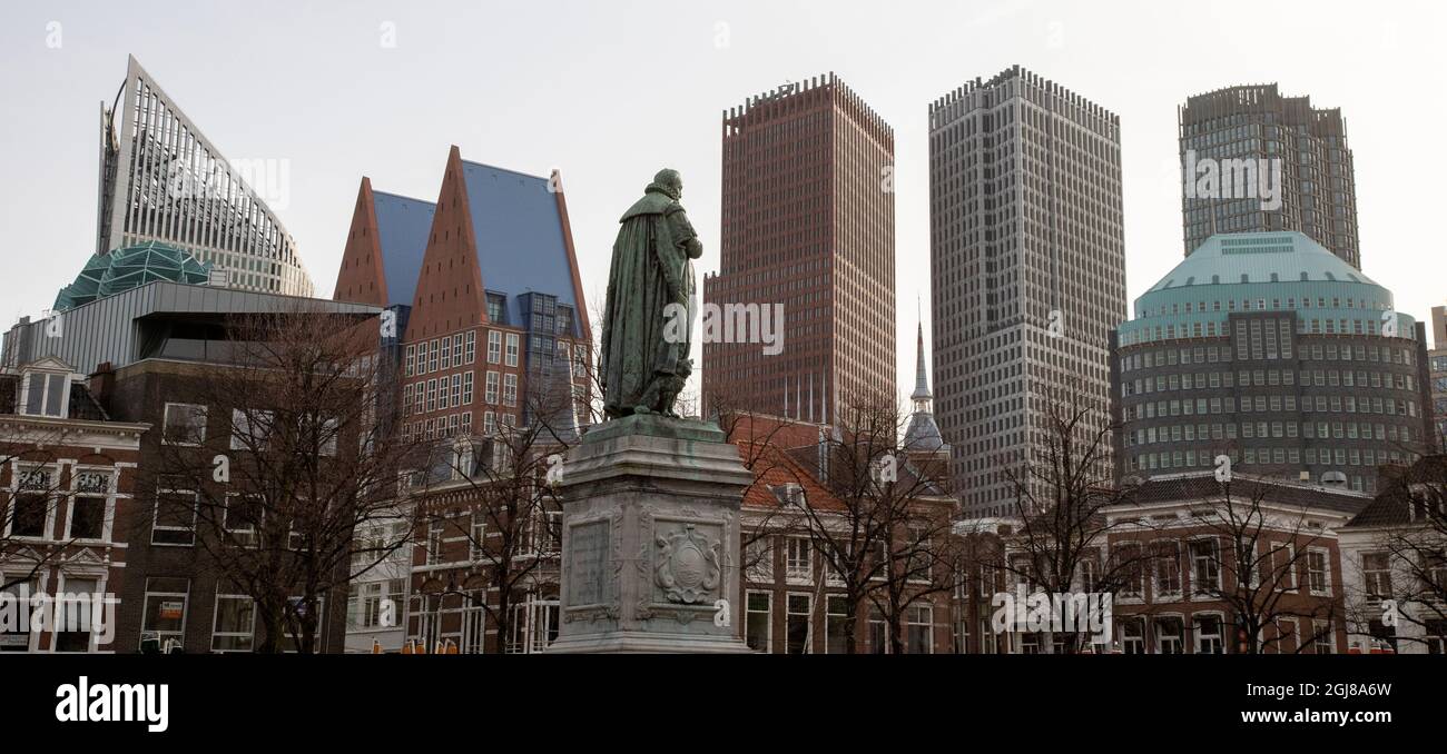 Europe, Netherlands, The Hague. Statue of William I, Prince of Orange ...