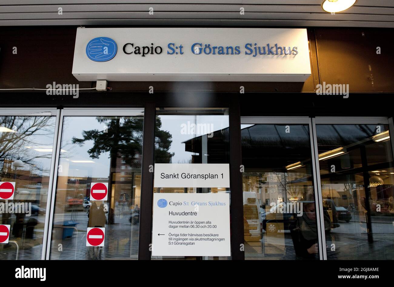 STOCKHOLM 20120328 Capio St. Gorans hospital in Stockholm Emergency ...