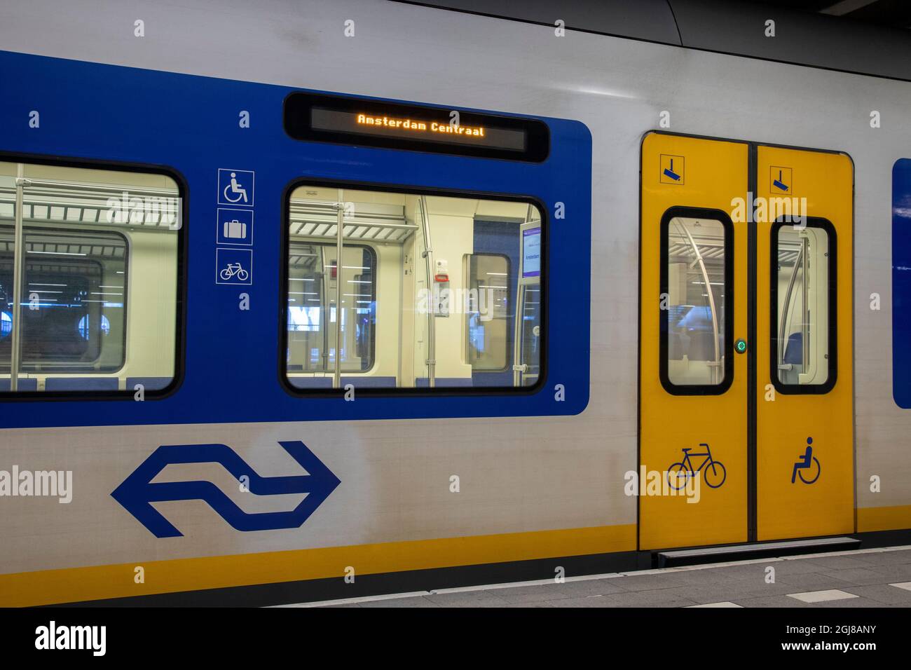 Europe, Netherlands, The Hague. Train car Stock Photo - Alamy