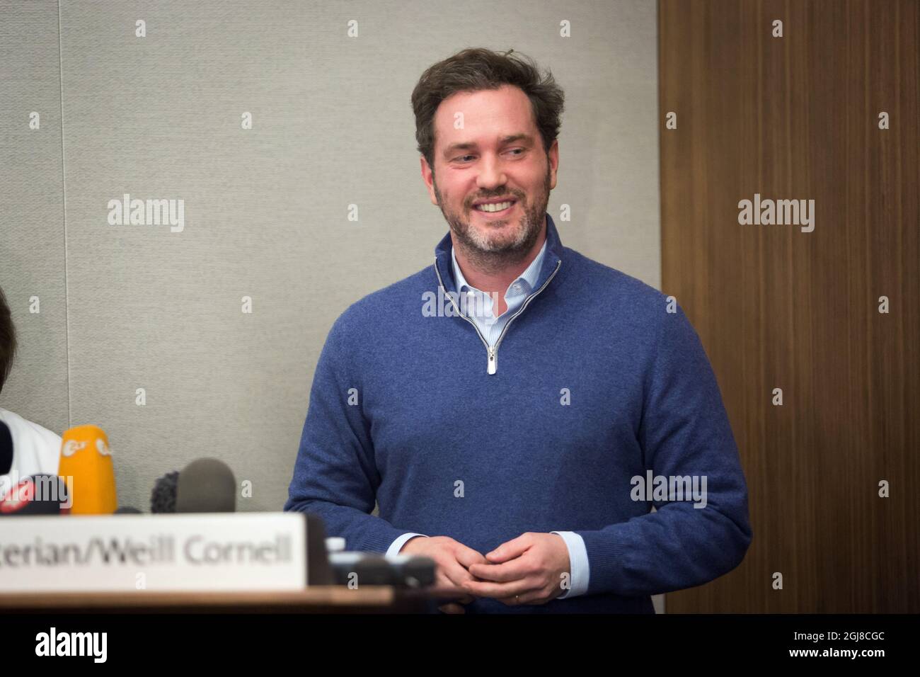 NEW YORK 2014-02-21 Christopher O'Neill, husband of Swedish Princess ...