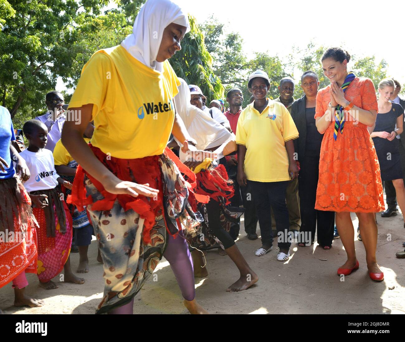 DAR ES SALAAM 20140320 Crown Princess Victoria during a visit at ...