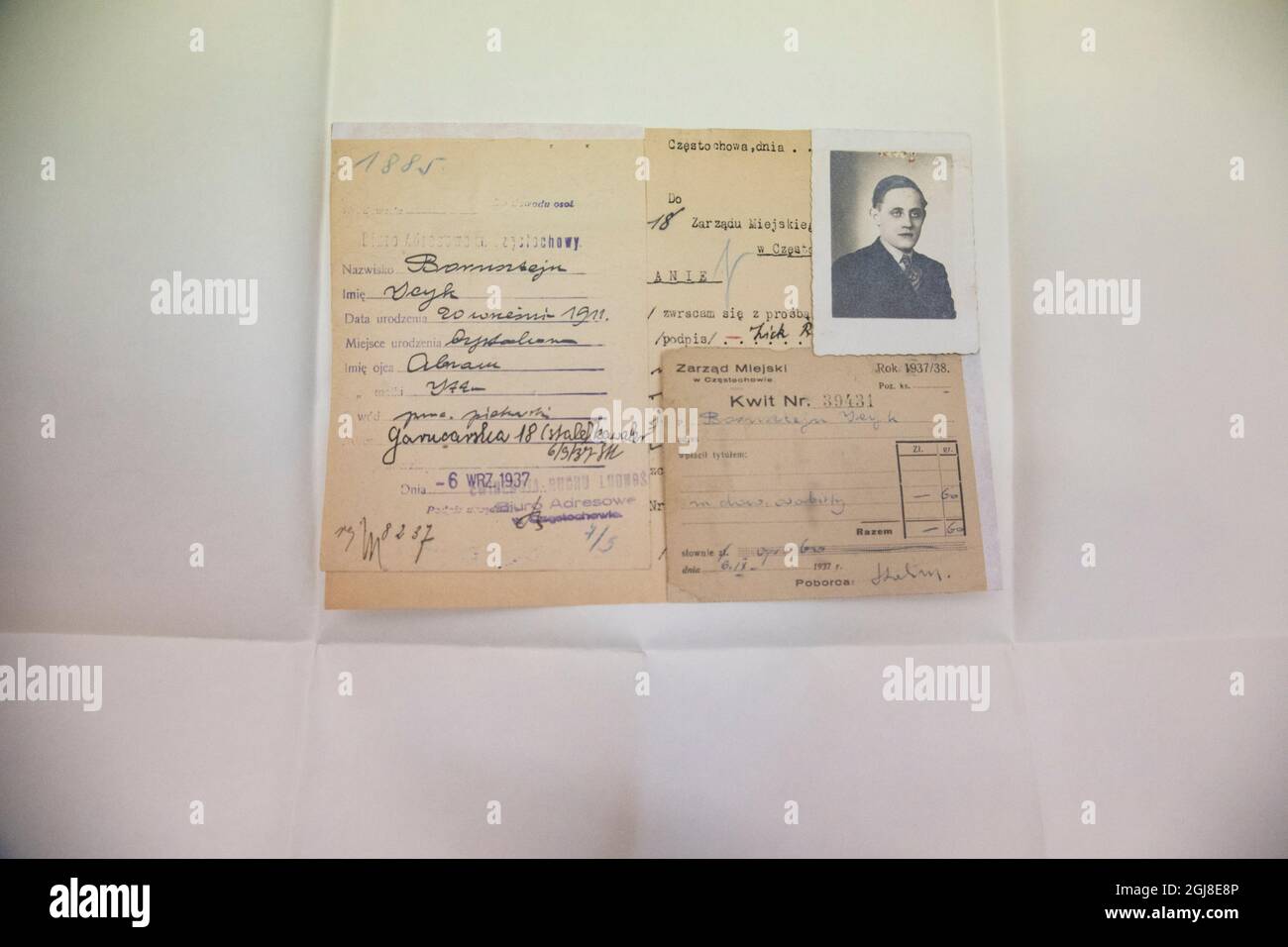 Required identification card that had to be carried by all Jews during ...