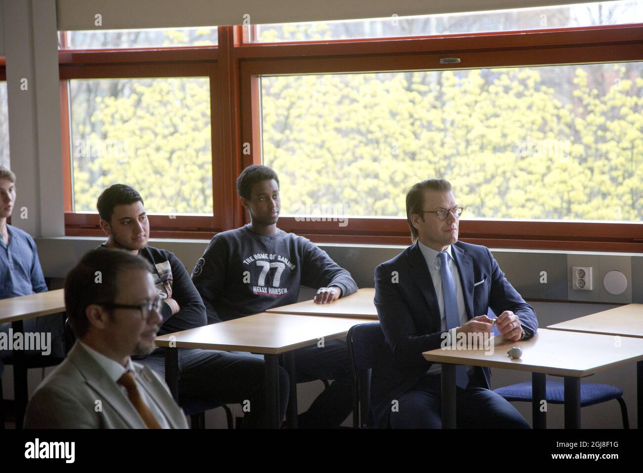 GOTEBORG 2014-04-22 Sweden's Prince Daniel visit SKF Swedish ball ...