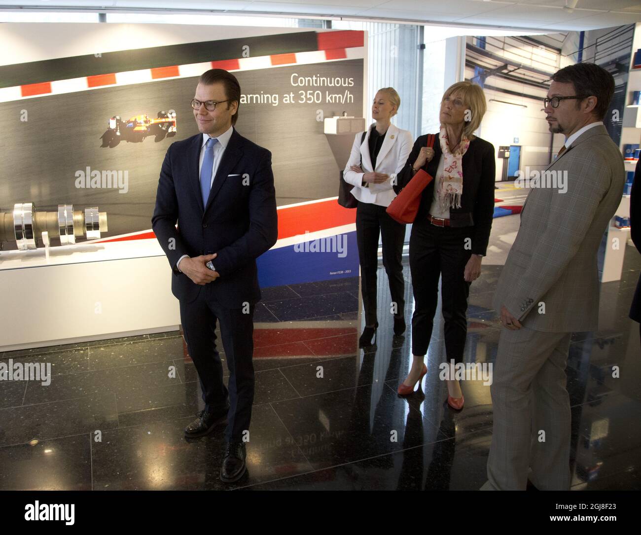 GOTEBORG 2014-04-22 Sweden's Prince Daniel visit SKF Swedish ball ...