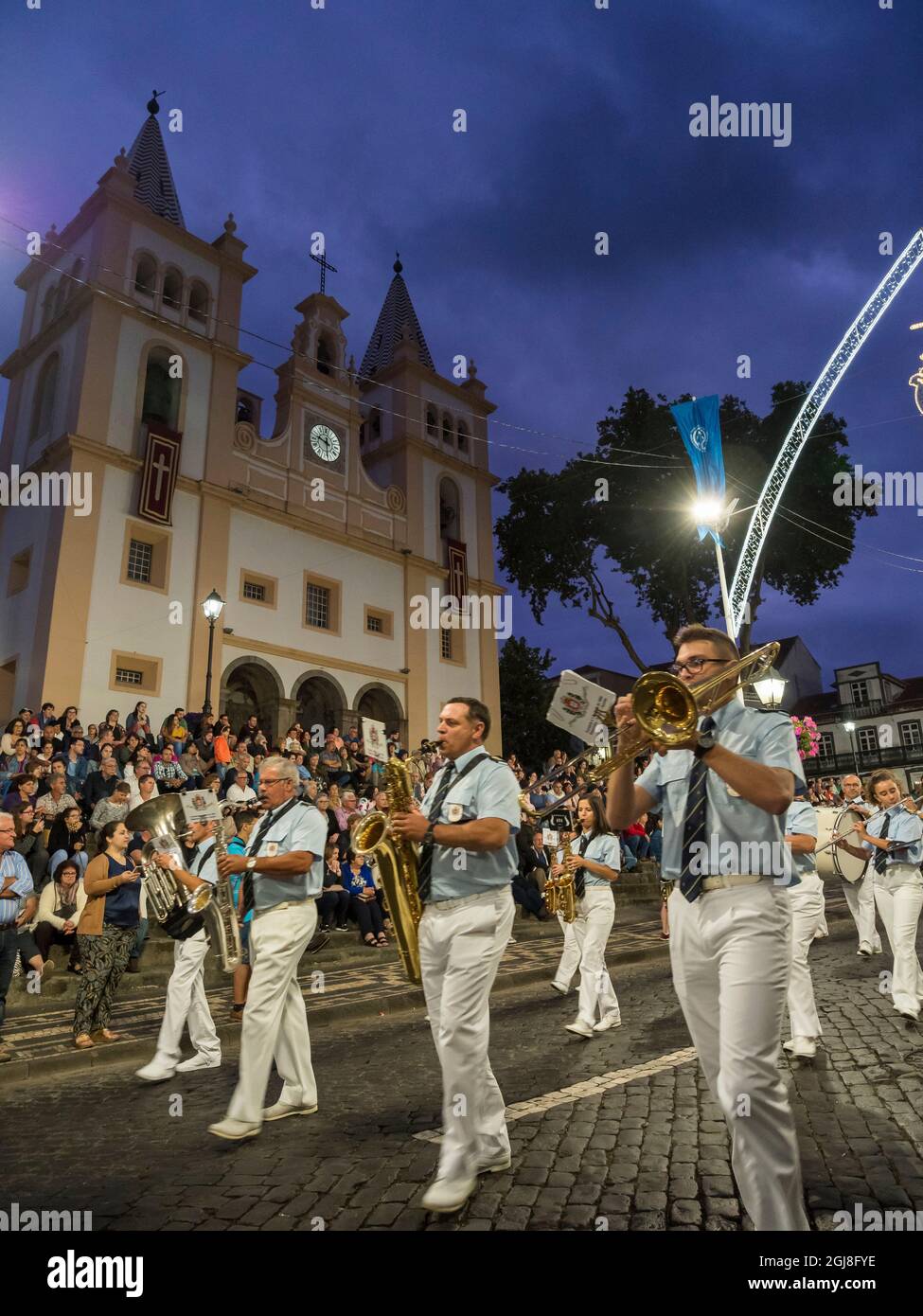 Parade of the bands. Sanjoaninas religious and folk festival, the ...