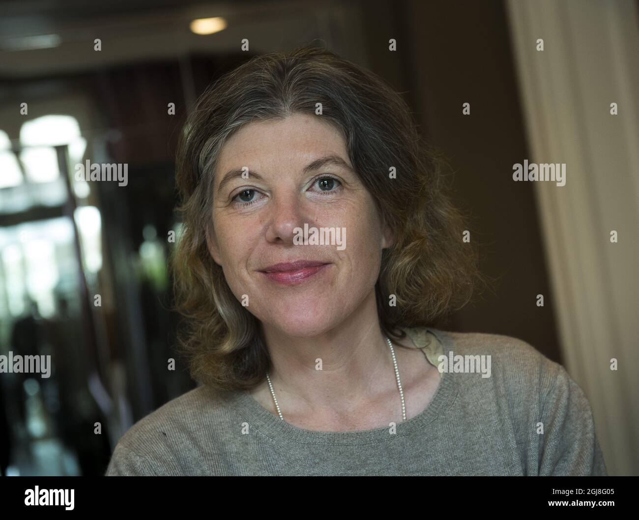 STOCKHOLM 20140507 Philanthropist and publisher Sigrid Rausing is in ...