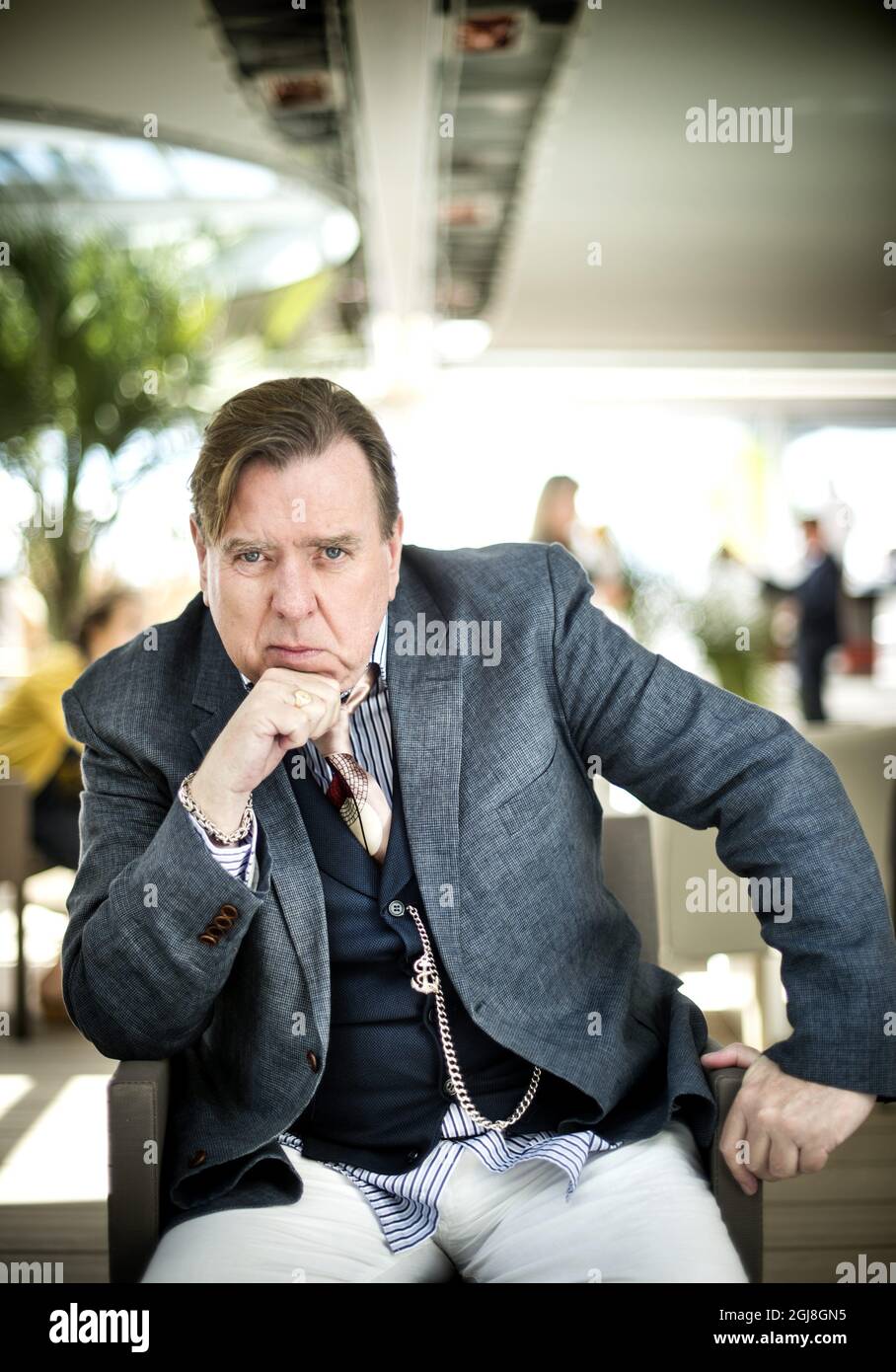 CANNES 2014-05-17 British actor Timothy Spall is seen posing for the ...
