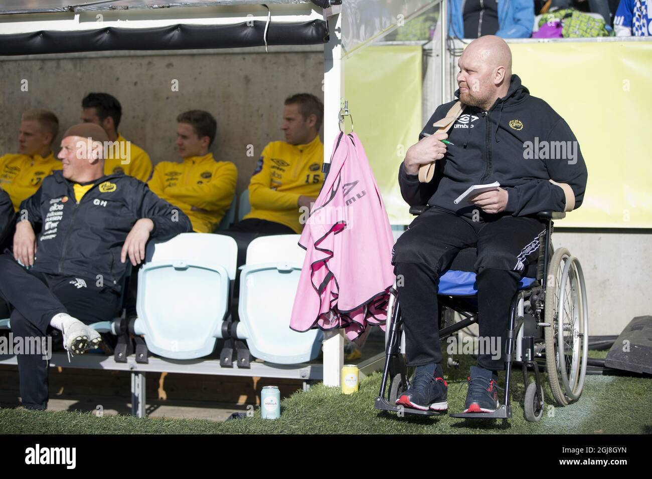 GOTEBORG 2014-05-04 Klas Ingesson in wheelchair manager and coach of ...