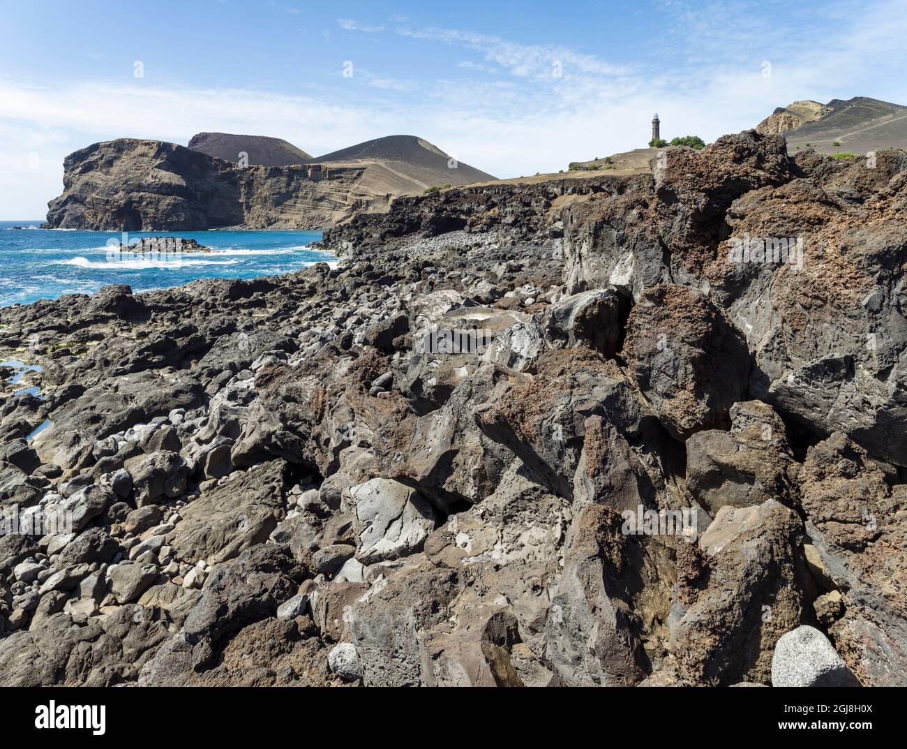 Nature Reserve Vulcao dos Capelinhos. Faial Island, an island in the ...