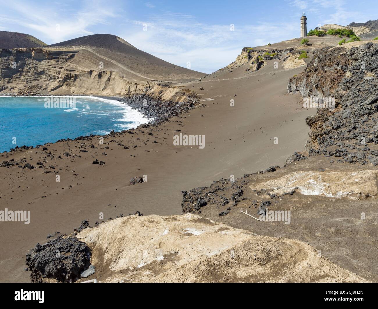 Nature Reserve Vulcao dos Capelinhos. Faial Island, an island in the ...