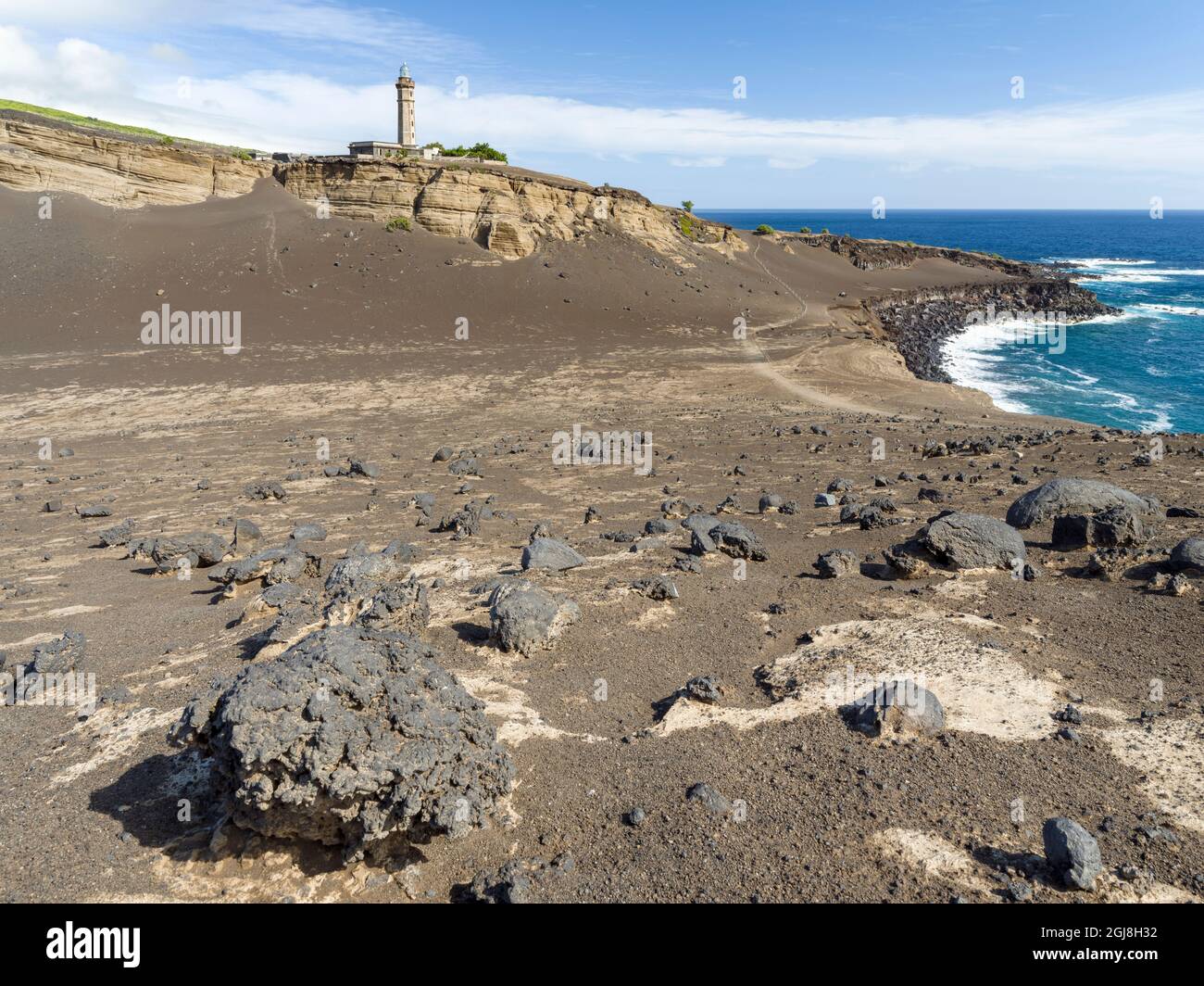Nature Reserve Vulcao dos Capelinhos. Faial Island, an island in the ...